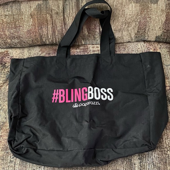 paparazzi | Bags | Extra Large Paparazzi Black And White Bling Boss ...